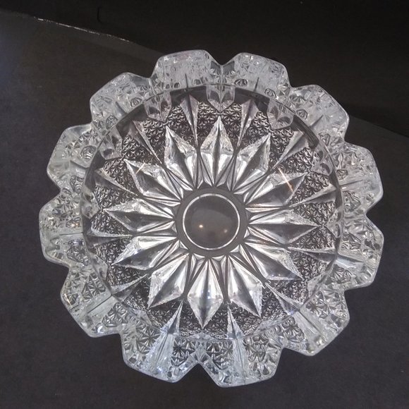 Accents | Vintage Crystal Heavy Lead Crystal Ashtray | Poshmark